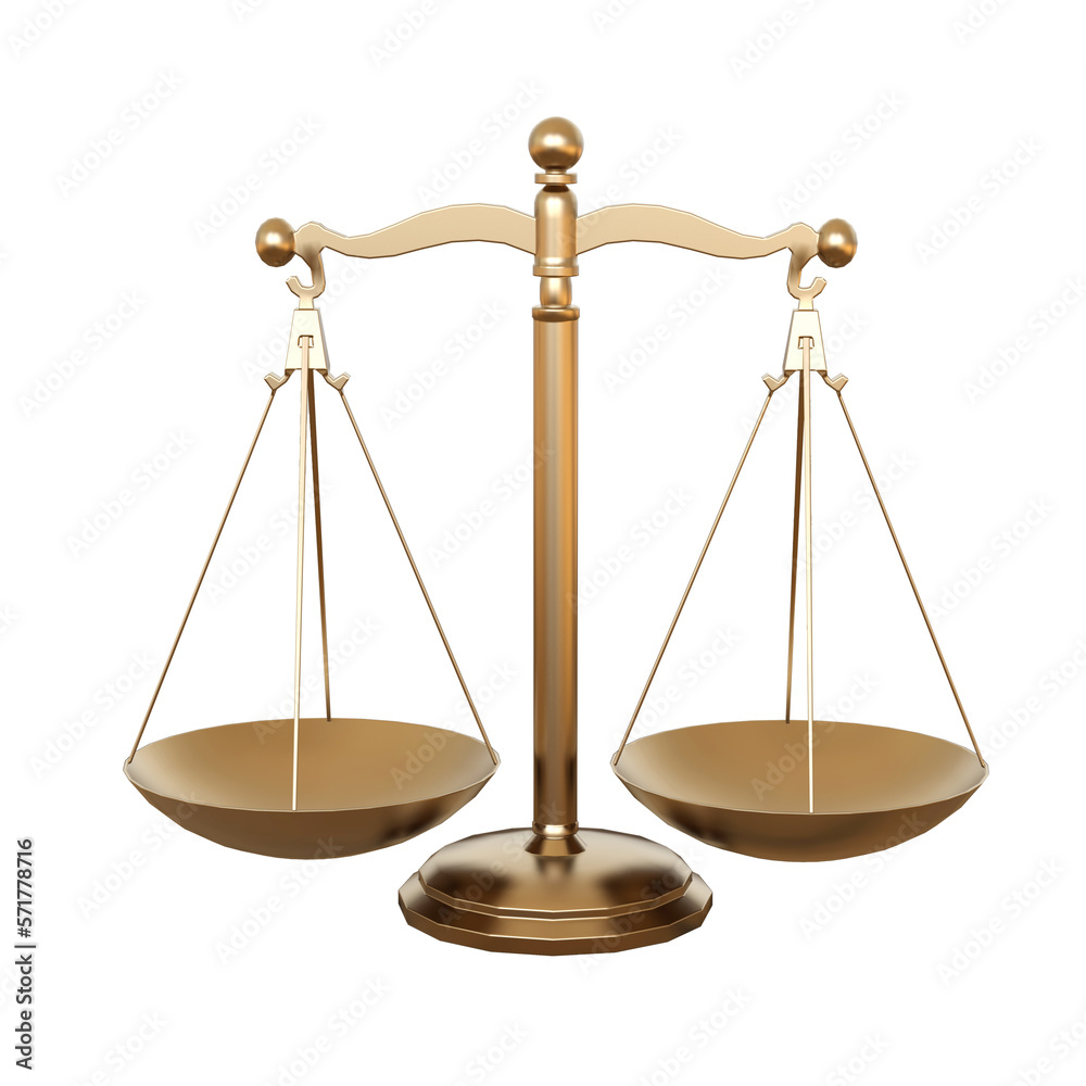 Themis scales isolated law and justice symbol. PNG transparency Stock ...