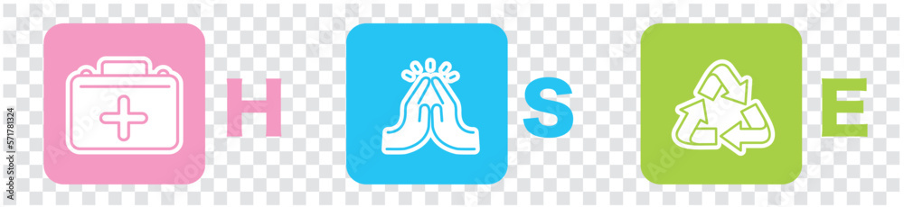HSE hse, health, safety, environment, icon vector illustration . Stock ...