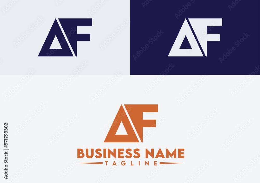 Letter AF logo design vector template, AF logo Stock Vector | Adobe Stock