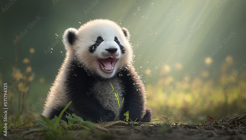 Laughing Baby Panda