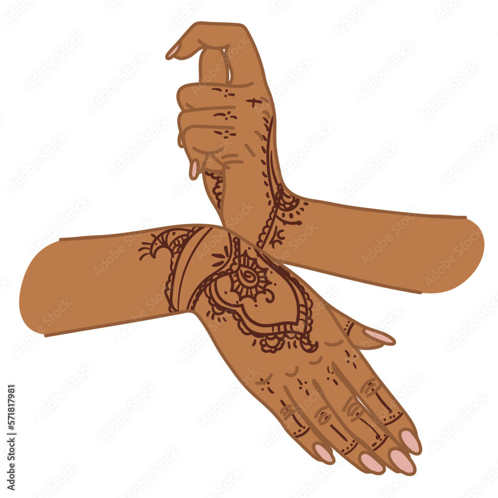 The traditional hand sign of a dancing woman. Indian classical dance ...