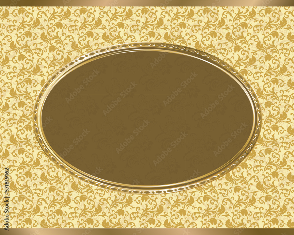 vintage old gold western traditional photo frame mirror landscape ...