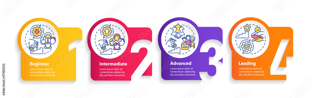 DEI program maturity stages circle infographic template. Tolerance ...