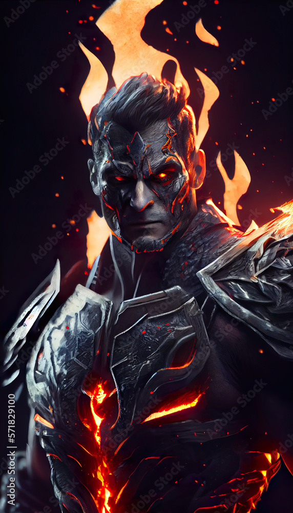 illustration of Hades. Ancient Greek God, Hades god of the dead and the ...