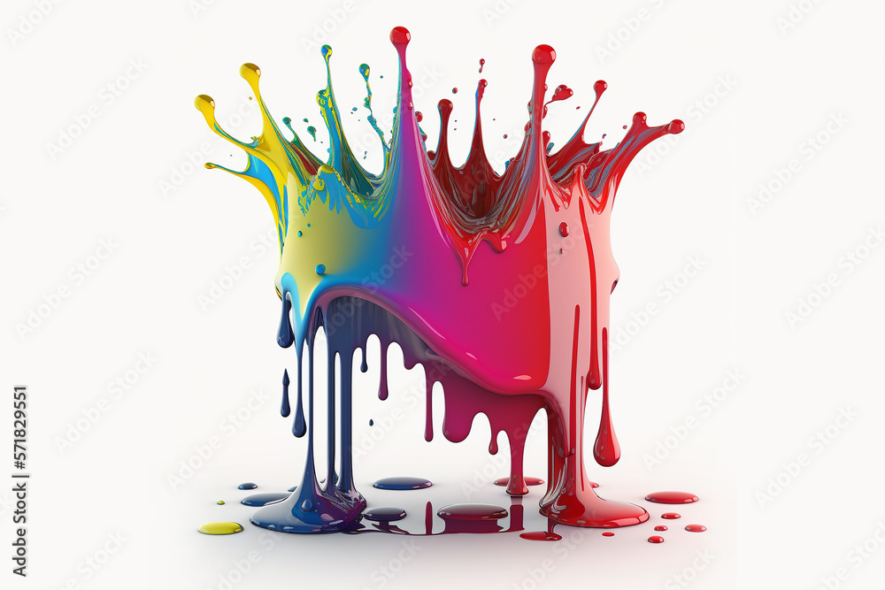 melting dripping plastic forming a crown, generative AI Stock ...