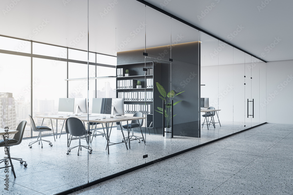 Modern Glass Window Office