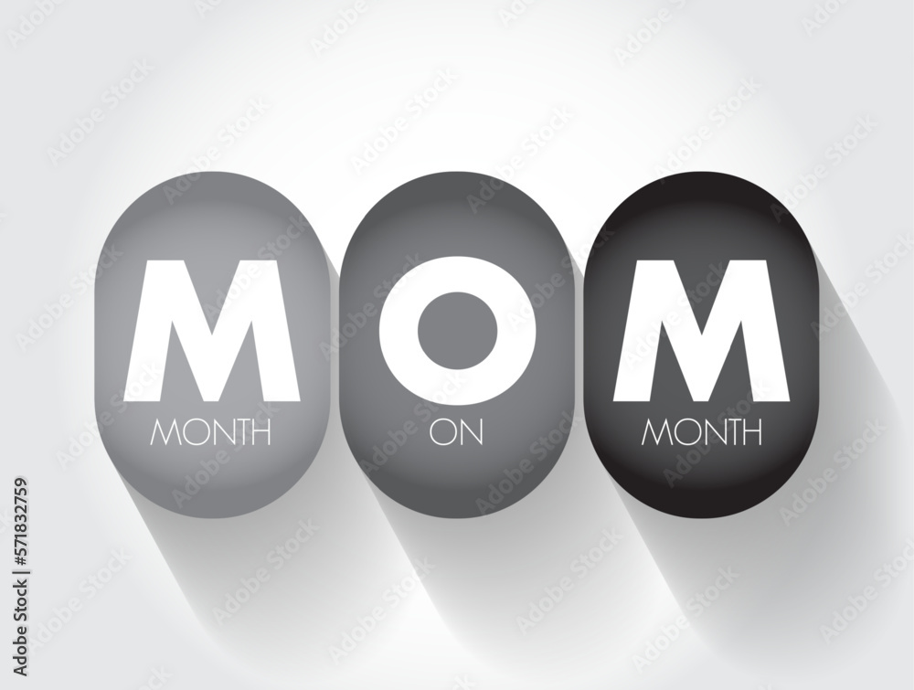 MOM Month On Month - comparing data from one month to the previous ...