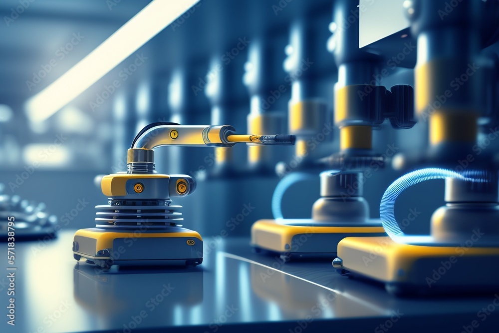 Robots working in lab realistic 8k ultra realistic - AI Stock ...