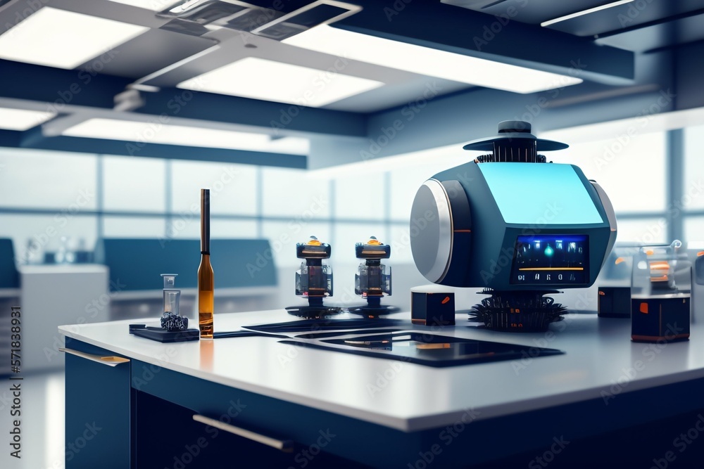 Robots working in lab realistic 8k ultra realistic - AI Stock ...