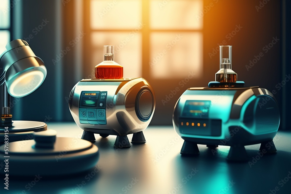Robots working in lab realistic 8k ultra realistic - AI Stock ...