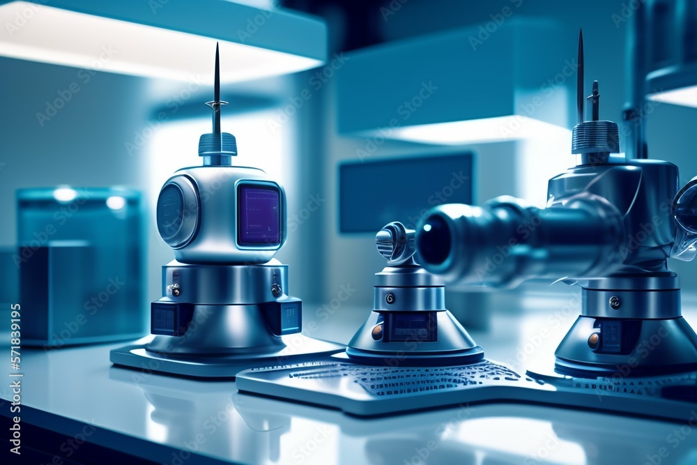 Robots working in lab realistic 8k ultra realistic - AI Stock ...