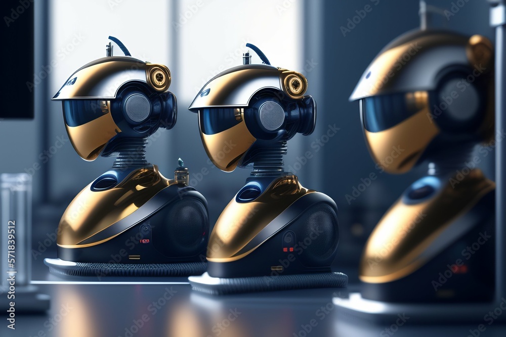 Robots working in lab realistic 8k ultra realistic - AI Stock ...