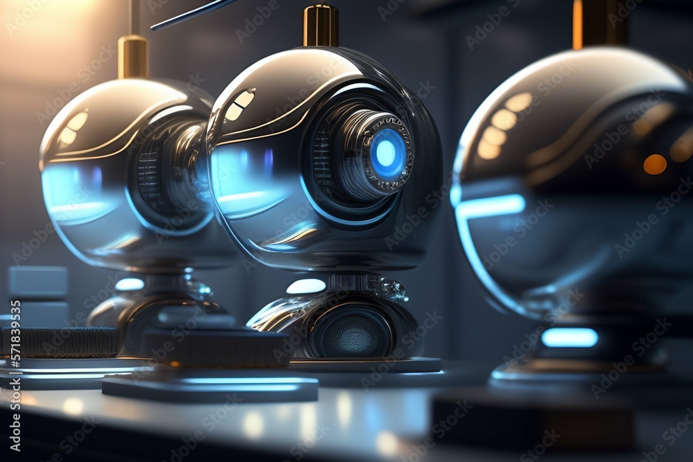 Robots working in lab realistic 8k ultra realistic - AI ilustração do ...