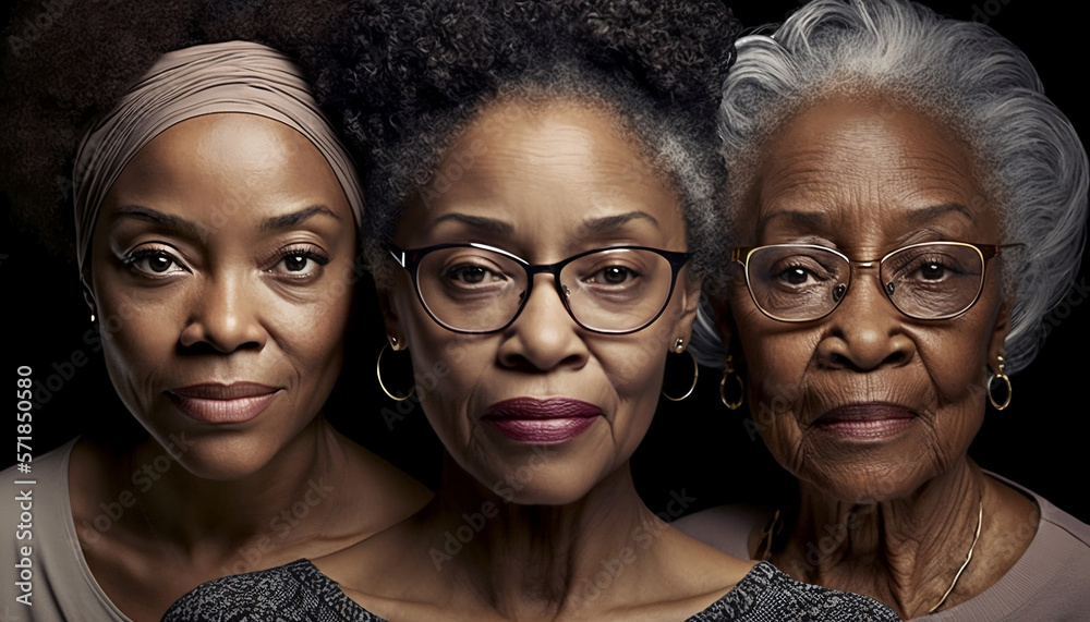 Three women from different generations of a family, emphasise love ...