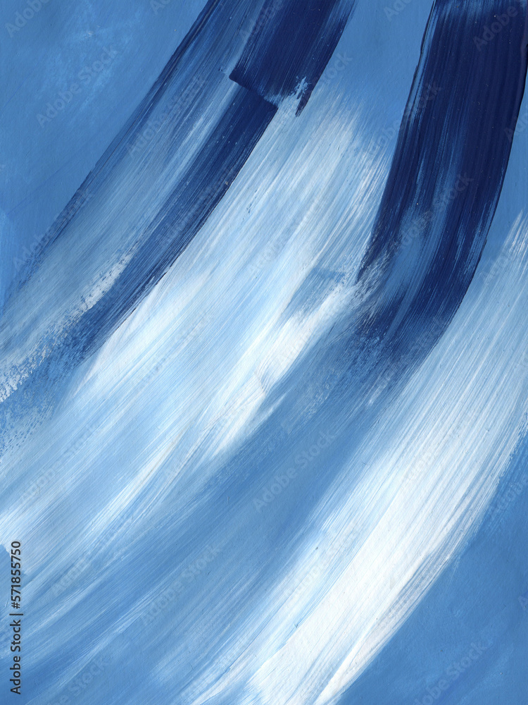 Abstract acrylic paint texture, blue artistic background. Modern Art ...