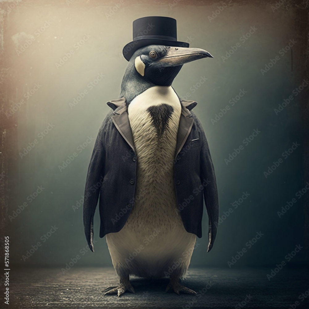 Penguins Wearing Clothes