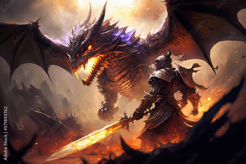 Epic Knight Fight Scene