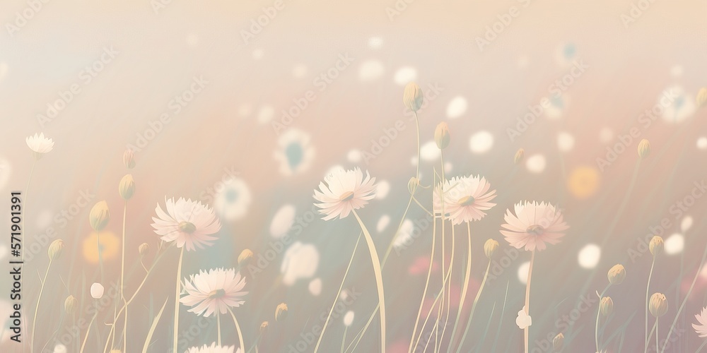 Soft background color with floral theme design, awesome for banner card ...