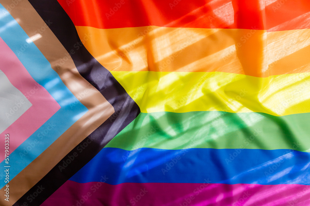 World Pride 2023. LGBTQIA+ community flag. Pride flag Stock Photo ...