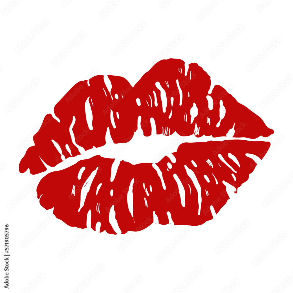 Poster Lips print vector illustration set – Wall Art | UkPosters