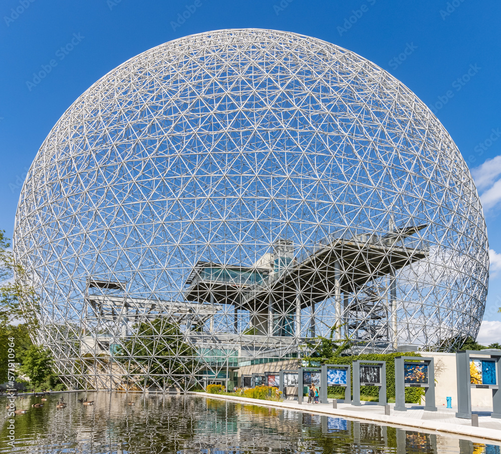 Montreal, Quebec, Canada, August 27, 2022: Montreal's famous geodesic ...