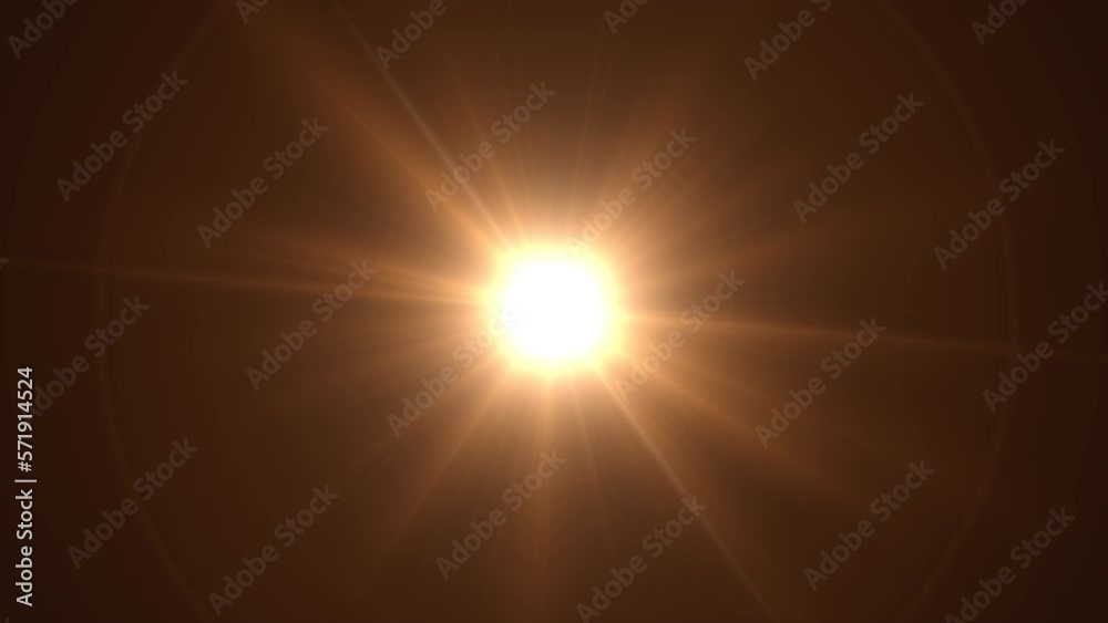Optical Lens Flare, Optical Lens Flare Effect On Black Background ...