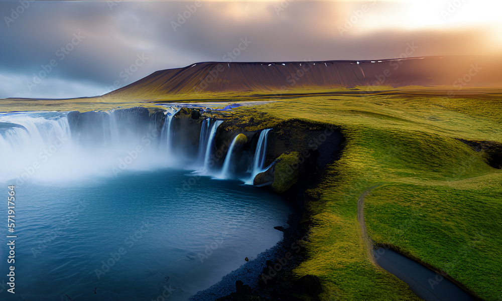 Hyperrealistic photography, natural Iceland landscape, beautiful ...