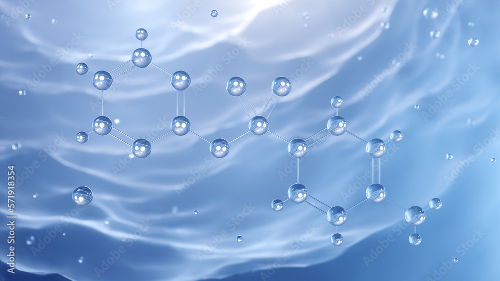 silver sulfadiazine molecular structure, 3d model molecule ...