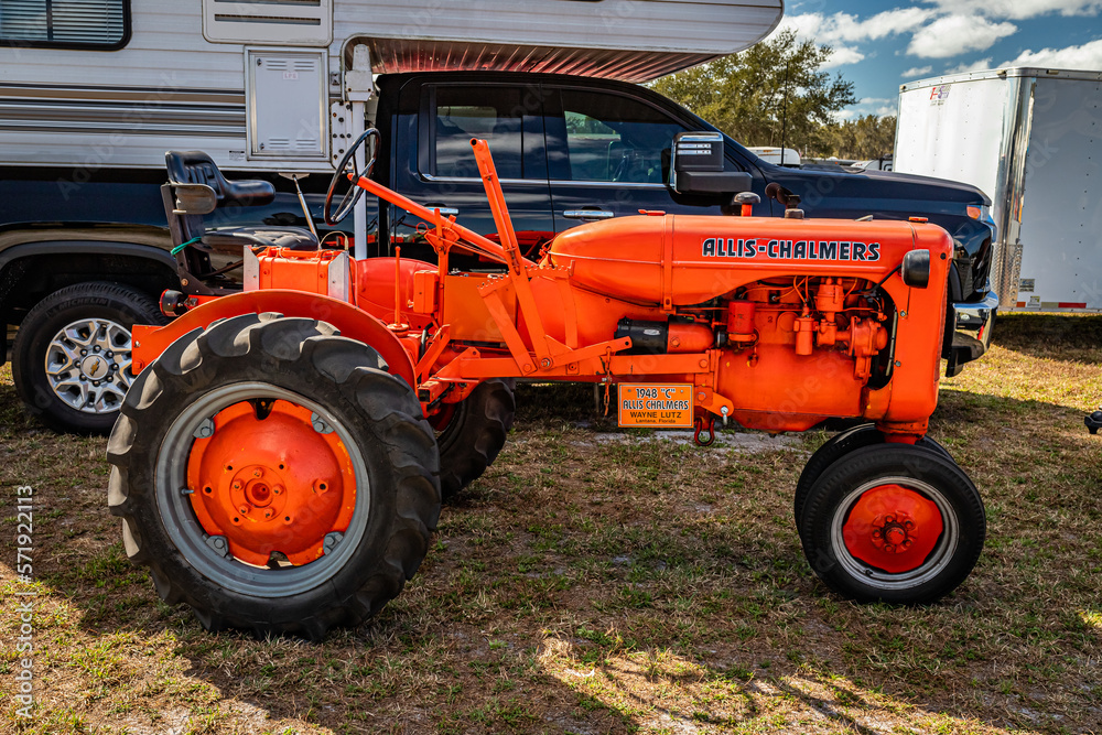 1948 Allis Chalmers Model C Farm Tractor Stock Photo | Adobe Stock