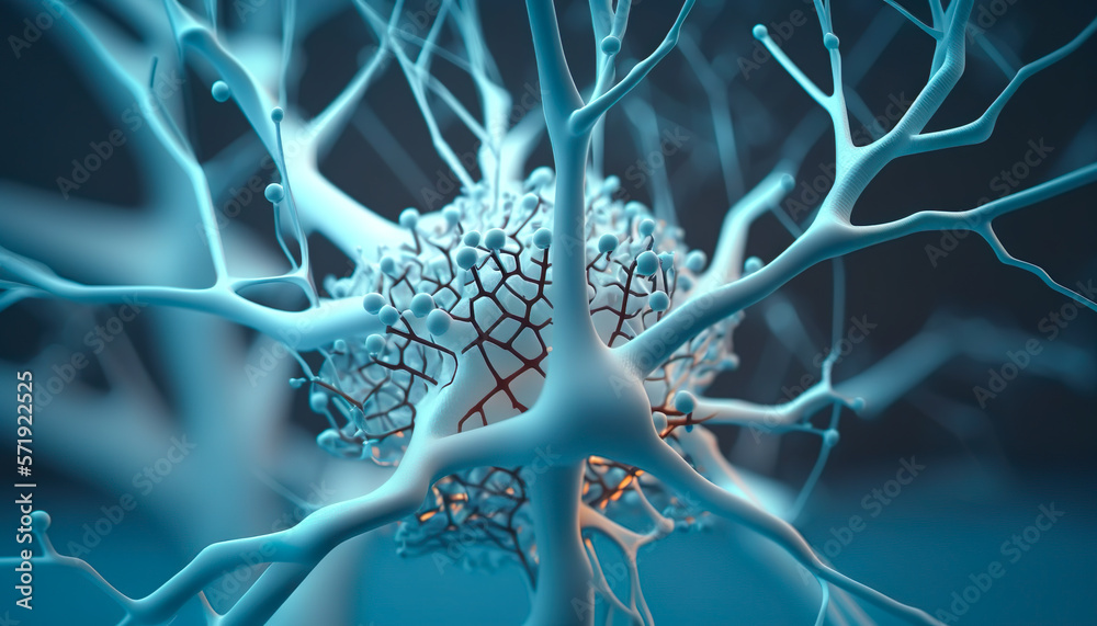 Structure brain,neural network molecule,atomic,cell dna science ...