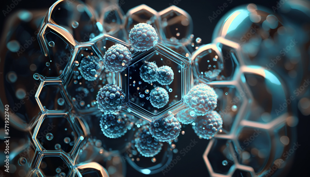 Structure of molecule splitting,atomic,cell dna science chemical for ...