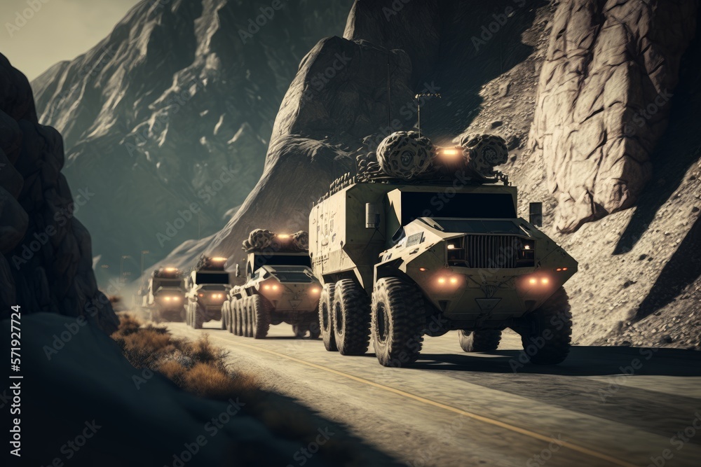 Experience the Cinematic Future Army Convoy's Epic Journey through ...