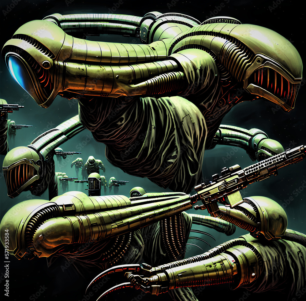 Advance alien life-form hyped before an inter-galactic usurpation ...