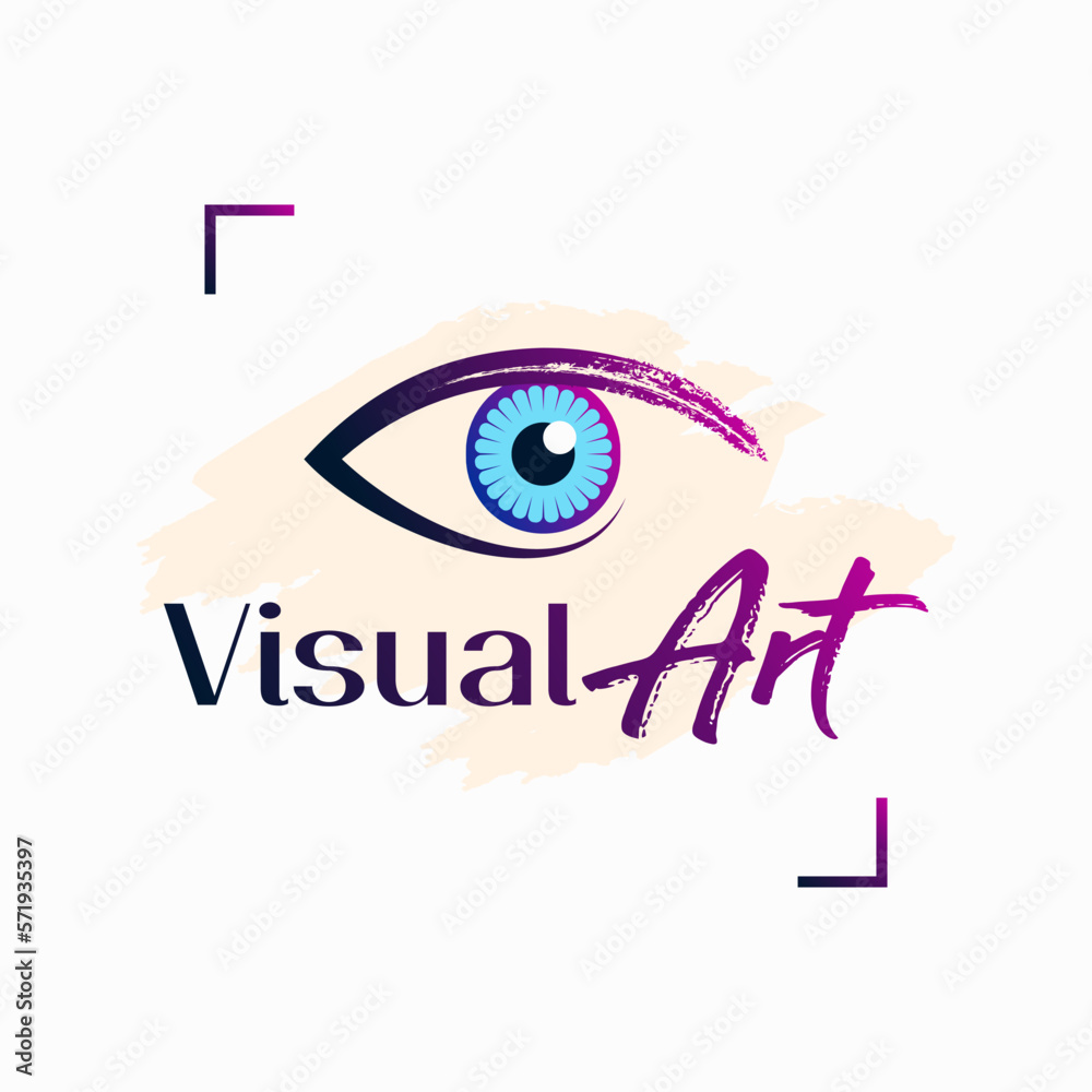 Eye logo. Visual concept on white background Stock Vector | Adobe Stock