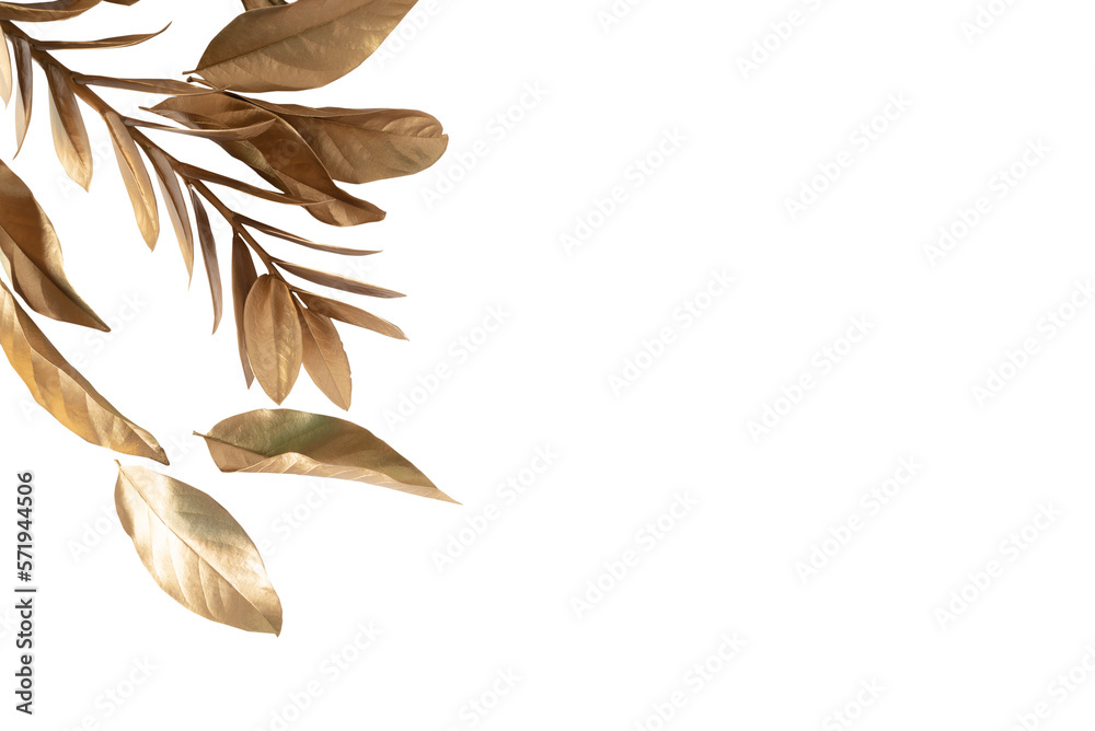 Golden tropical leaf PNG on transparent background Abstract monstera leaf decoration design, PNG ...