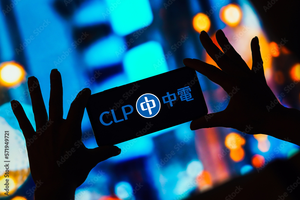 February 15, 2023, Brazil. In this photo illustration, the CLP Group ...