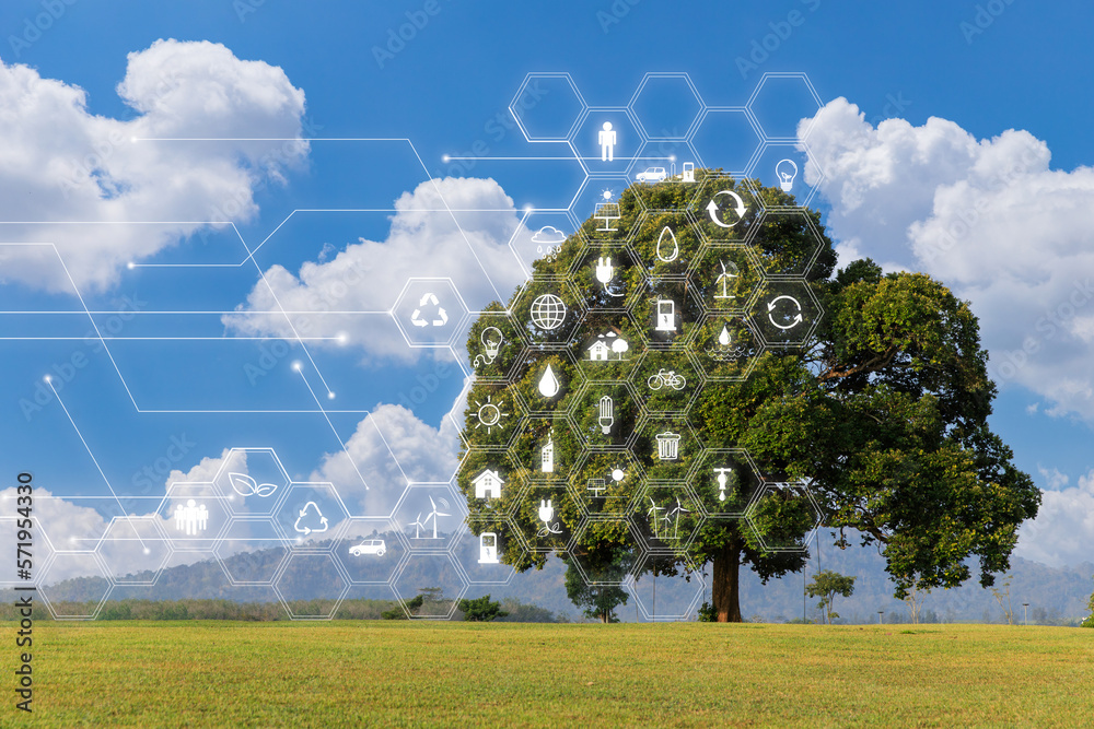 Environmental technology concept. Sustainable development goals. SDGs ...