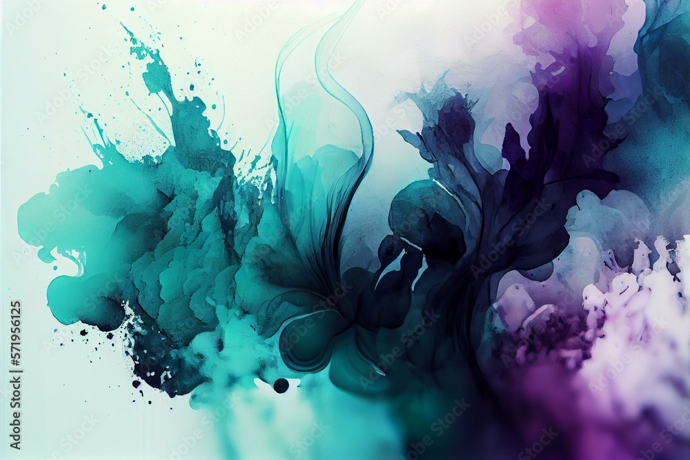 wallpaper, glass texture, pastel tones, ink style, blurry, AI Generated ...
