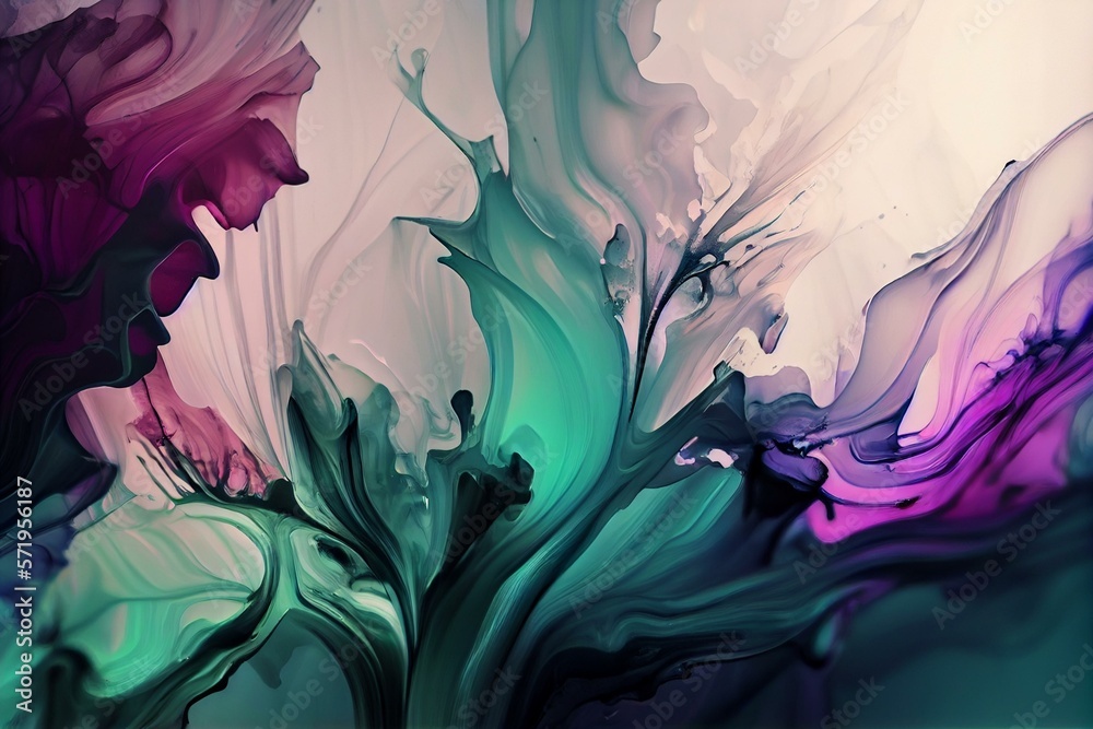 wallpaper, glass texture, pastel tones, ink style, blurry, AI Generated ...