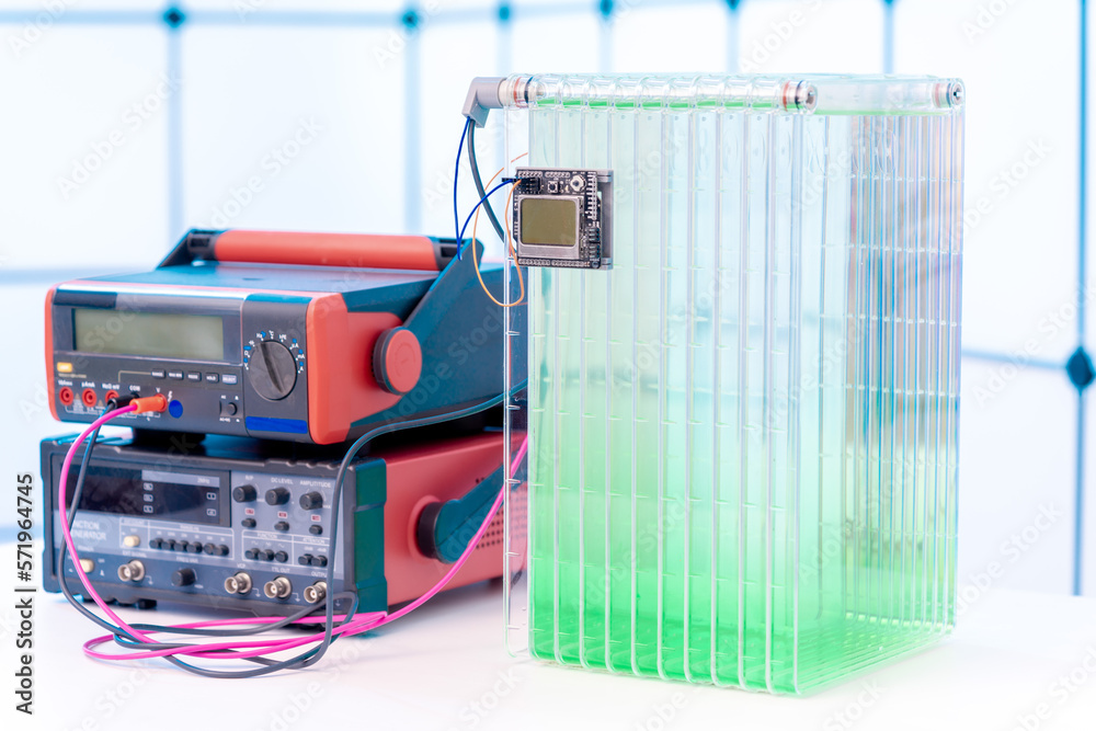 Foto de Experimental bioreactor for the degradation of household and ...