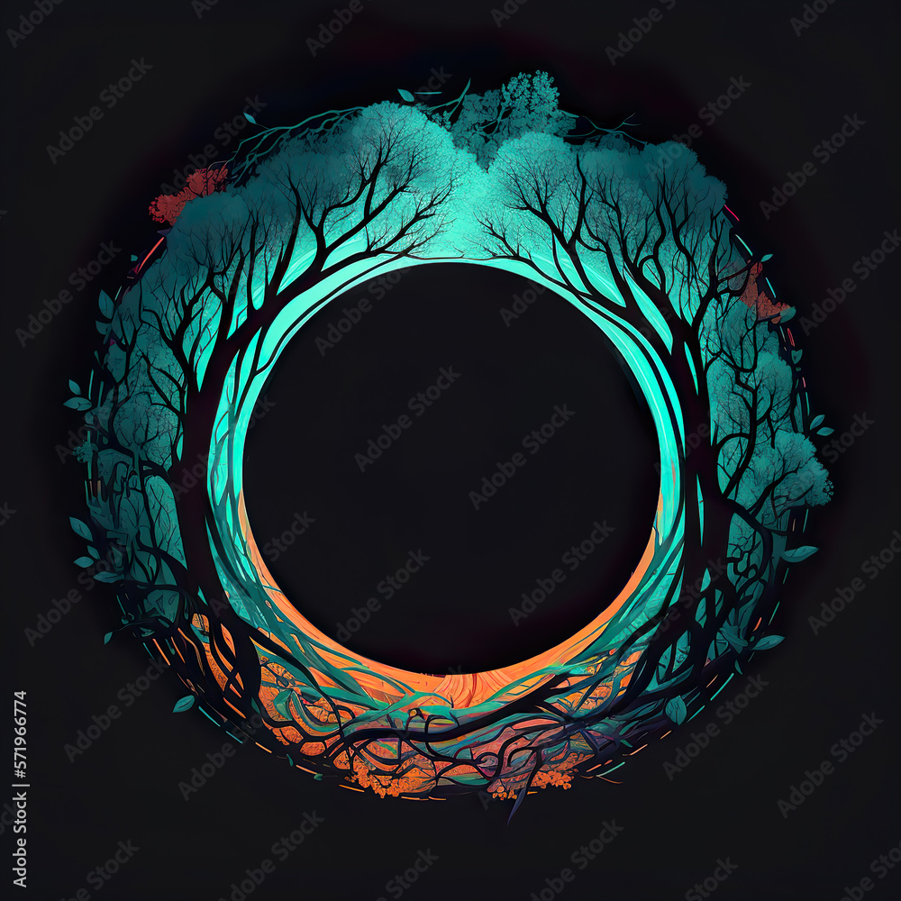 This circle designed by a Generative AI is inspired by a fantastical ...