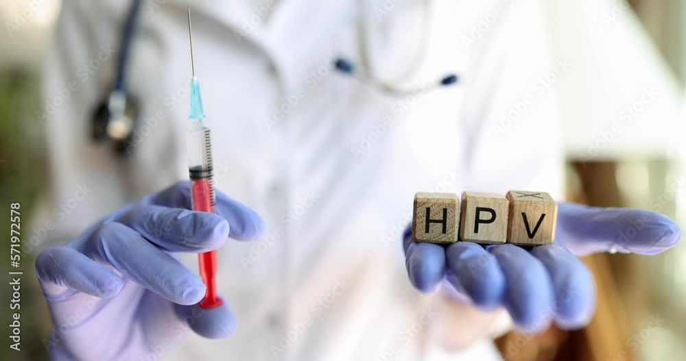 HPV vaccine and vaccination immunization and treatment Stock Video | Adobe Stock