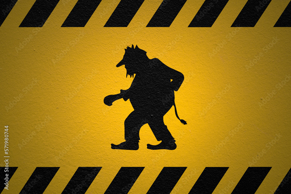 Troll warning sign Stock Photo | Adobe Stock