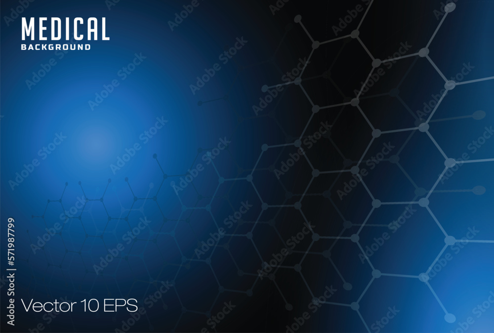 Abstract medical background with flat icons and symbols. Template ...