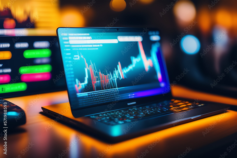 ILUSTRACION DE PANTALLA DE COMPUTADORA, CON DATOS, GRAFICOS Y DIAGRAMAS ...