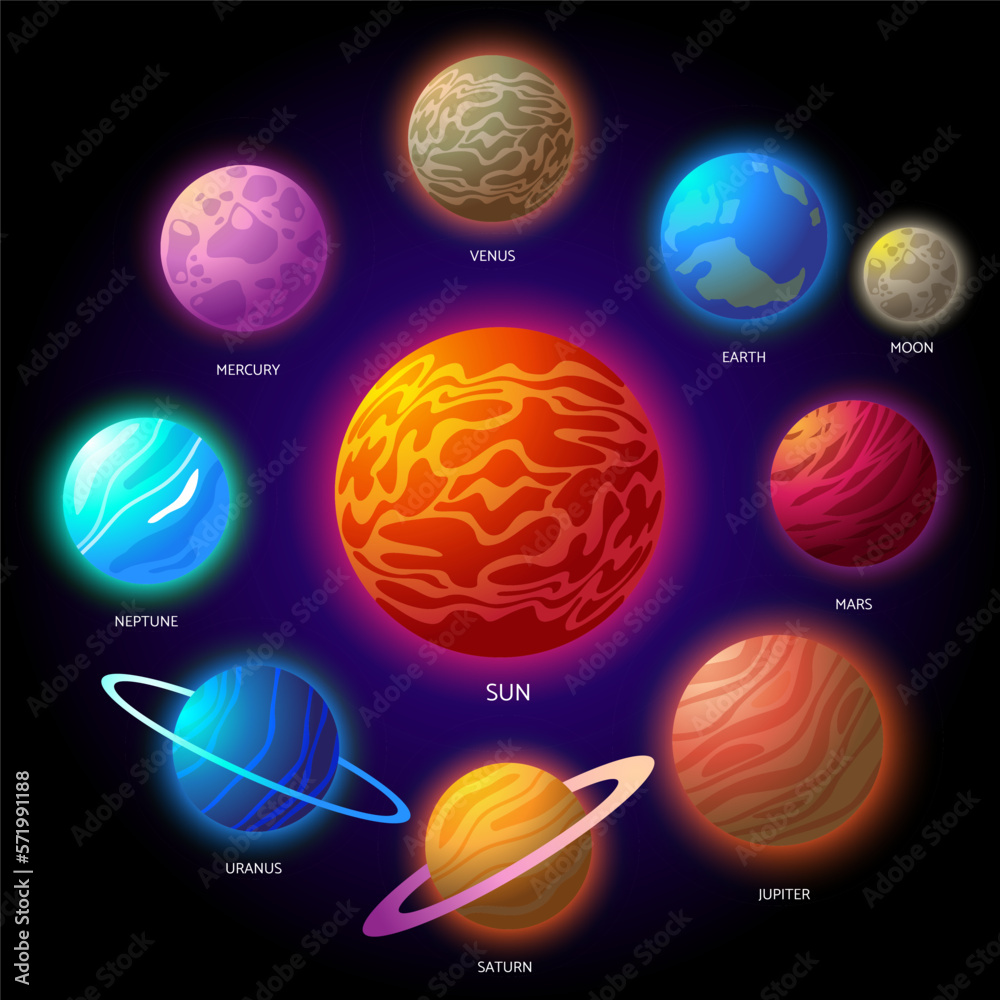 Solar system planets cartoon observatory small planets pluto venus ... Solar system planets cartoon observatory small planets pluto venus ...