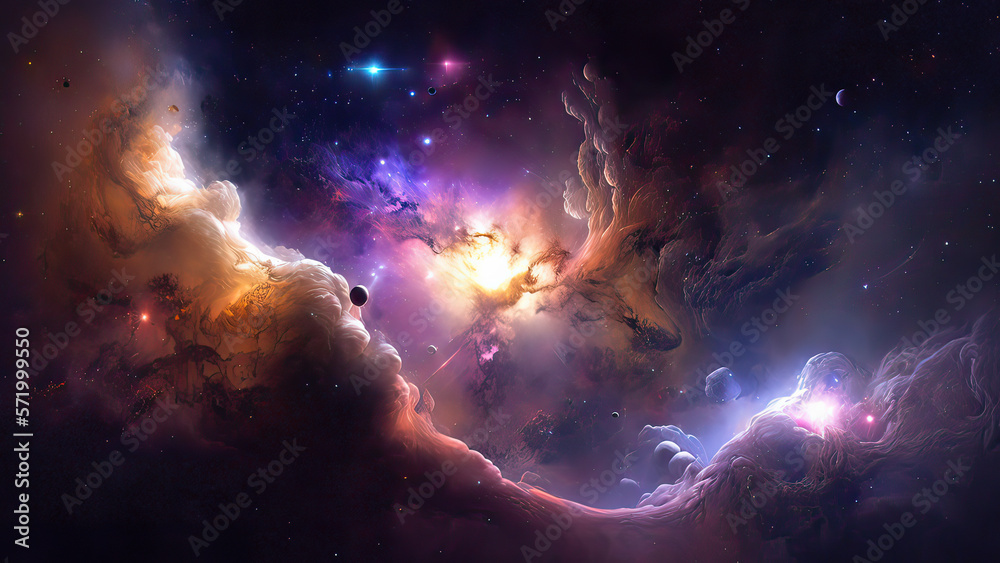 ภาพประกอบสต็อก The Cosmos 8K Background, Generative AI ภาพ | Adobe Stock