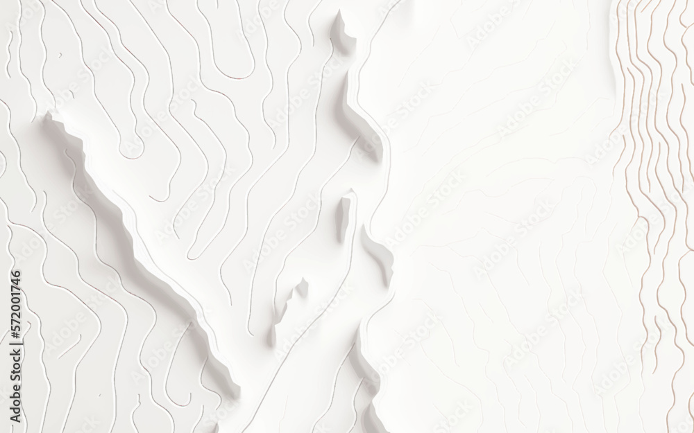 white landscapes Topographic map background concept Light topographic ...