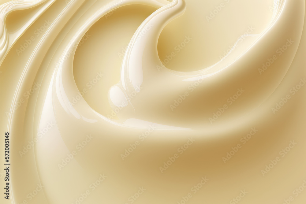 Soft yoghurt ice cream texture satin background, generative ai Stock ...
