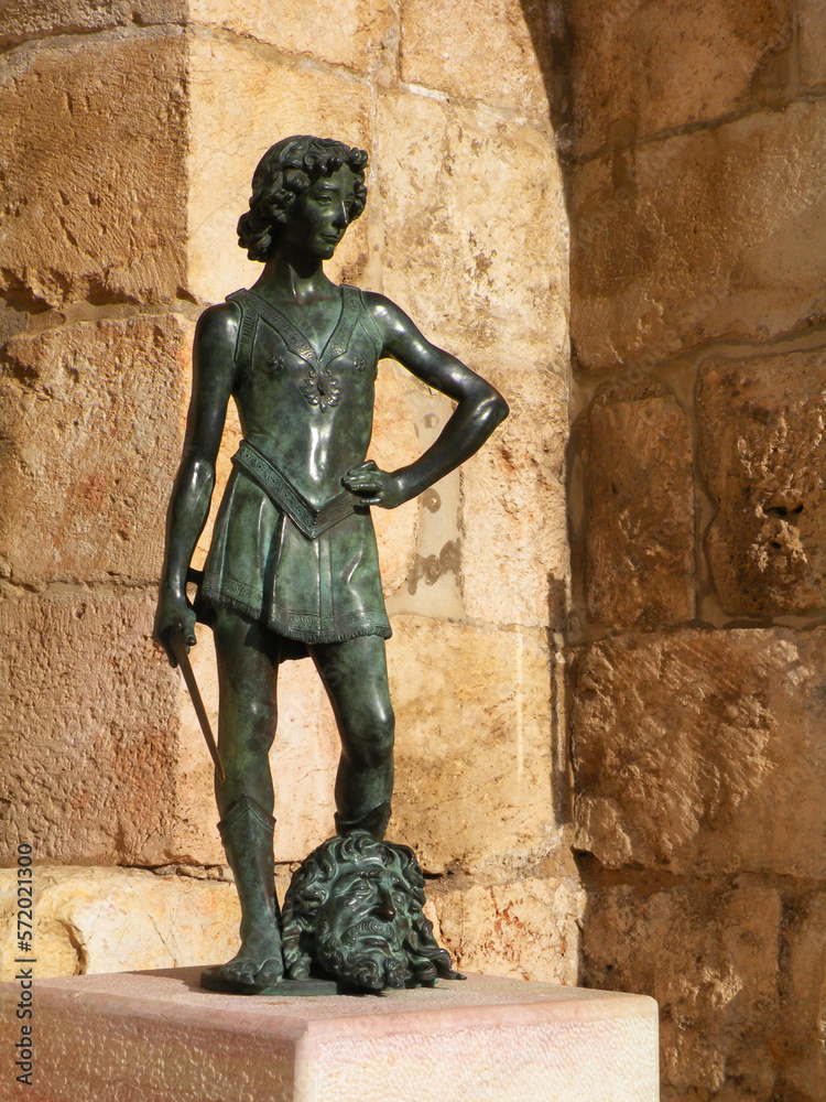 Foto de David and Goliath sculpture located in King David's castle in ...